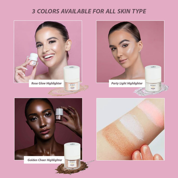 Golden Cheer Highlighter | 5D Glam Glow | IDA Beauty™